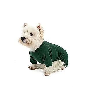 Leveret Dog Pajamas 100% Cotton Solid Uniform Green XXXL