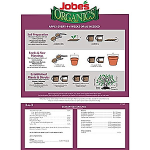 Jobe's 09426 Granular Plant Food Flower & Rose, 4lbs