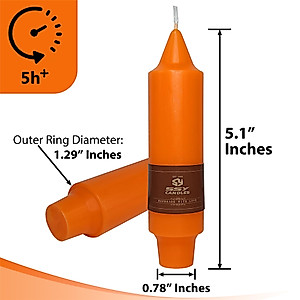 Halloween Candlesticks Short Taper Candles,Gedengni 5inches Orange Candle Sticks Dripless Twisted Candlestick Mini Tapered Candles for Home Weddings Holiday Dinner Decoration(7D4PC-ORANGE)