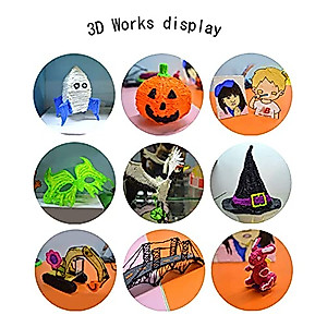 3D Pen Filament PLA,1.75mm PLA Filament Pack of 20 Colors,Each Color 16.4 Feet Total 328 Feet,No Smells Filament for Most High Temperature 3D Pen and 3D Printer