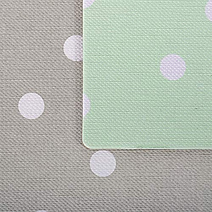 Home Traditions Foldable Cloth Storage Box Closet Dresser Drawer Organizer Cube Basket Bins Containers Divider with Drawers for Underwear, Bras, Socks, Ties, Scarves - Set of 2, Gray Polka Dot