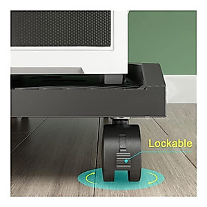 Computer Tower cart Desktop Tower Stand, Tower Floor Stand with Rolling Casters 360 Degree Swivel Or One Way Move Under Computer (Color : 3)