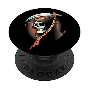 Bloody Skeleton Pop Socket Grim Reaper Pop Socket Halloween PopSockets Standard PopGrip
