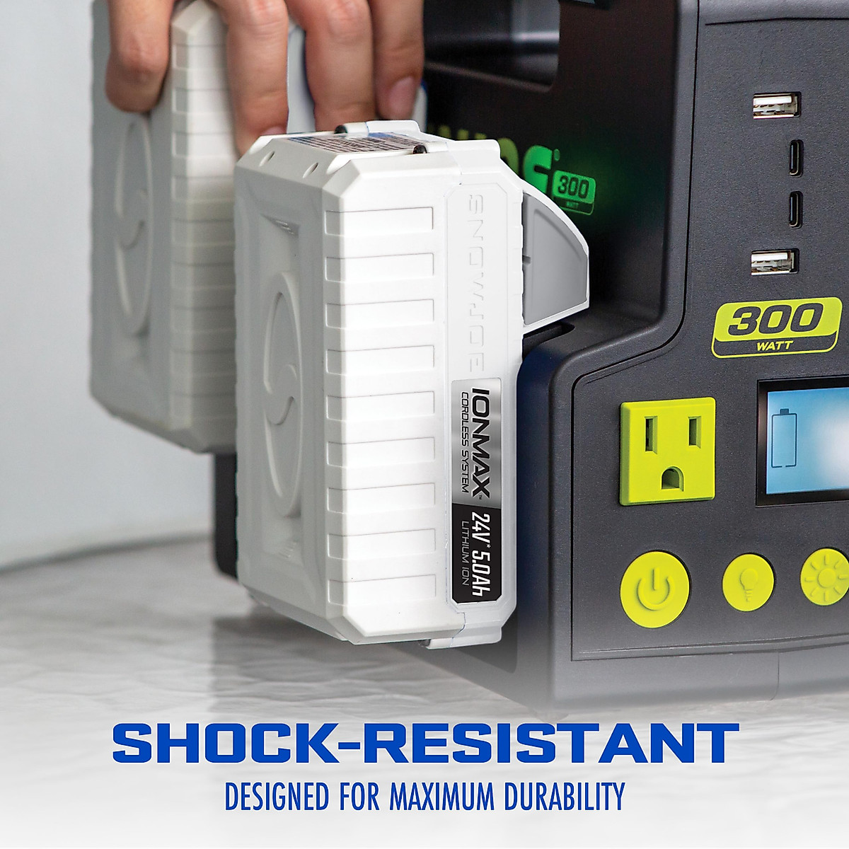 Snow Joe Certified Authentic 24VBAT-XR EcoSharp Pro Lithium-Ion Battery, 24 Volt, 5.0-Ah