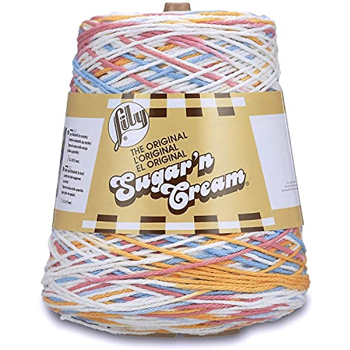 Lily Sugar N Cream Cones Kitchen Breeze Yarn - 1 Pack of 14oz/400g - Cotton - #4 Medium - 706 Yards - Knitting/Crochet