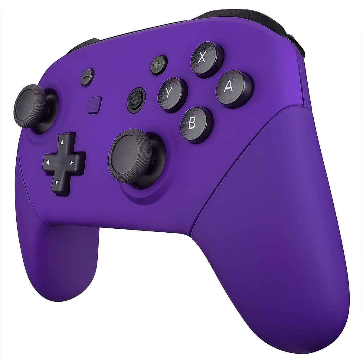 eXtremeRate Purple Faceplate Backplate Handles for Nintendo Switch Pro Controller, Soft Touch DIY Replacement Grip Housing Shell Cover for Nintendo Switch Pro - Controller NOT Included