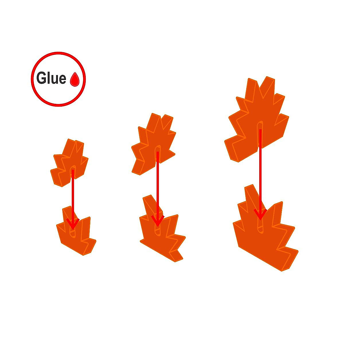 LITKO Blast Markers | Explosion | Damage & Destruction | Area Effect | Strike Effect | Fluorescent Amber (Variety Pack)