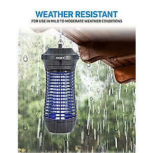 COBY Outdoor Bug Zapper 18W, Covers Half an Acre, Electric Bug Zapper