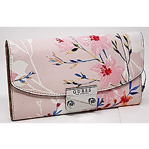 GUESS Women's Logo Floral Front Pocket Tote Bag Handbag & Wallet Set