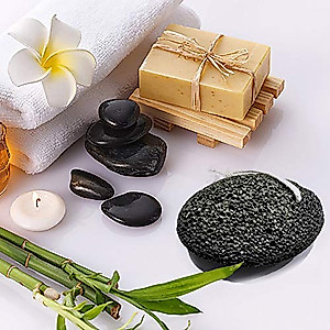 TOUGS Pumice Stone for Feet, Hard Skin Callus Remover and Scrubber, Callus Remover Foot Scrubber Home Pedicure Exfoliation, 4 Pack