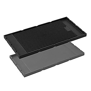 HG-GRZ-NS Griddle Replacement Parts for ZLINE Gas Stove Top Parts High Grate Cast Iron Reversible Griddle Plate ZLINE 24 30 36 48 60 Inch Gas Cooktop Range Electric Oven Griddle Top Pan 1 Pcs