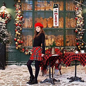 IGMaryBox Christmas Welcome Sign for Front Door Porch Welcome Hanging Sign Christmas Snowman Wooden Hanging Porch Sign Hand Painted Holiday Decoration Wooden Welcome Hanging Sign