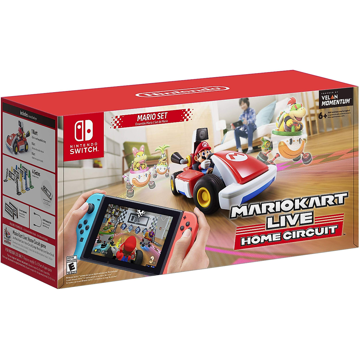 Nintendo 2020 Newest - Mario Kart Live: Home Circuit - Mario Set Edition - Holiday Family Gaming Bundle Switch, Switch Lite - RED