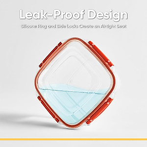 Superio Food Storage Container, 80 oz, Orange