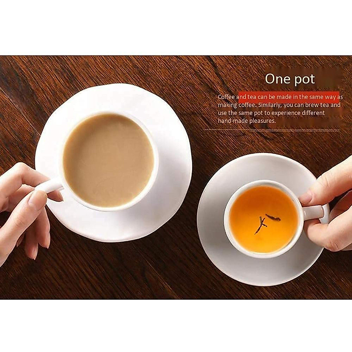 PLYLAY Coffee Press Coffee Maker Stovetop Espresso Machine Coffee Pot Moka Pot And Stainless Steel Tea Maker,Three-layer Filter Design, Detachable Filter,Hand Coffee Maker, 20240309