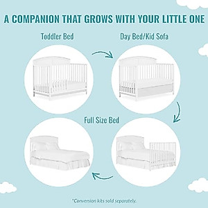 Dream On Me Storybrooke 5 in 1 Convertible Crib