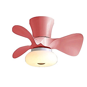 YUEGOO Kids Bedroom Ceiling Fan with Light Reversible with Remote Control 6 Speeds Led Dimmable Fan Ceiling Light 64W with Timer Modern Quiet Ceiling Fan Light