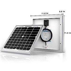 ACOPOWER 10 watt 10W Monocrystalline Photovoltaic Pv Solar Panel Module for 12v Battery Charging