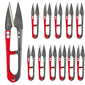 UCEC Sewing Scissors Zhang xiaoquan® Scissors Cutter Mini Scissors Snips Trimming Nipper, 12 Pack Embroidery Scissors Curved Thread Scissors for Stitch, DIY Supplies