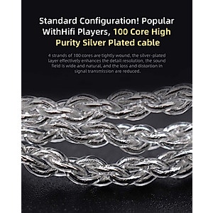 KZ ZSN PRO X Dual Driver Earbuds Headphone, HiFi Stereo Sound Earphone with Balanced Armature and Dynamic Driver Ergonomic Comfortable Headset (Golden with Microphone)……