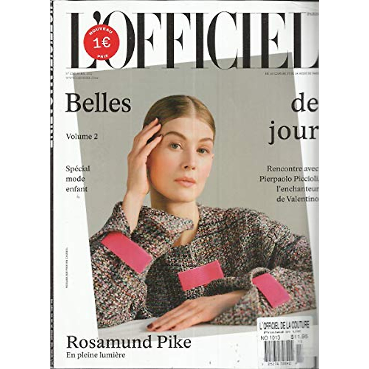 L' OFFICIEL DELA COUTURE PARIS MAGAZINE, AVRIL, 2017 ISSUE, NO. 1013 (FRENCH LANGUAGE) (PLEASE NOTE: ALL THESE MAGAZINES ARE PET & SMOKE FREE MAGAZINES. NO ADDRESS LABEL. (SINGLE ISSUE MAGAZINE)