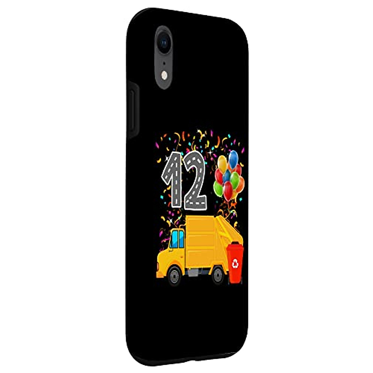 iPhone XR Happy 12 Birthday Rear Loader Garbage Truck Case