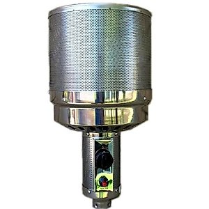 Hiland 2 1/2" Pole THP-Burner-2.5 Part, Tall(Complete Burner), One Size, Grey