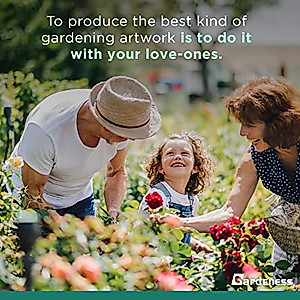 Gardeness Pruning Shear Straight Pruning Snip with Stainless Steel Serrated Blade, Adjustable Joint Screw Micro Tip Garden Scissor for Arranging, Trimming, Harvesting Fruit, Vegetables, Made in Taiwan