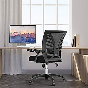 NOBLEWELL HOME Chair-NWOC2B Home Office Chair, Nylon, Black