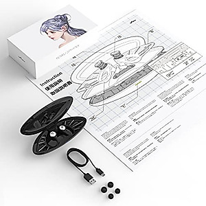 YOWU Elf Ear Headphones, Wireless 5.0 Earphones, 10 Colors RGB Effects with App Control, Dual Microphone Noise Reduction, IPX4 Water Resistant, Elf in-Ear Earbuds with Charging Case, Pink