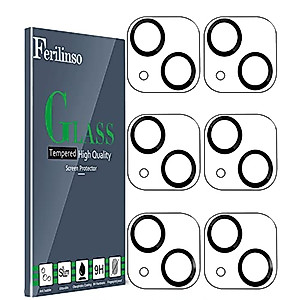 Ferilinso for iPhone 14 iPhone 14 Plus Camera Lens Protector for iPhone 13 13 Mini Camera Lens Protector Accessories CAmerA Cover 9H GlaSs Unbreakable PRotection Case
