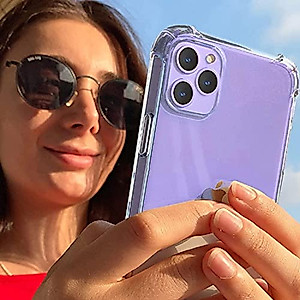 VISOZA iPhone 14 Pro Max Case | Clear Case for iPhone 14 Pro Max | Anti-Scratch | Shock Absorption | 2022 iPhone 6.7 inch Case | Reinforced Corner Protection Bumper | Crystal Clear