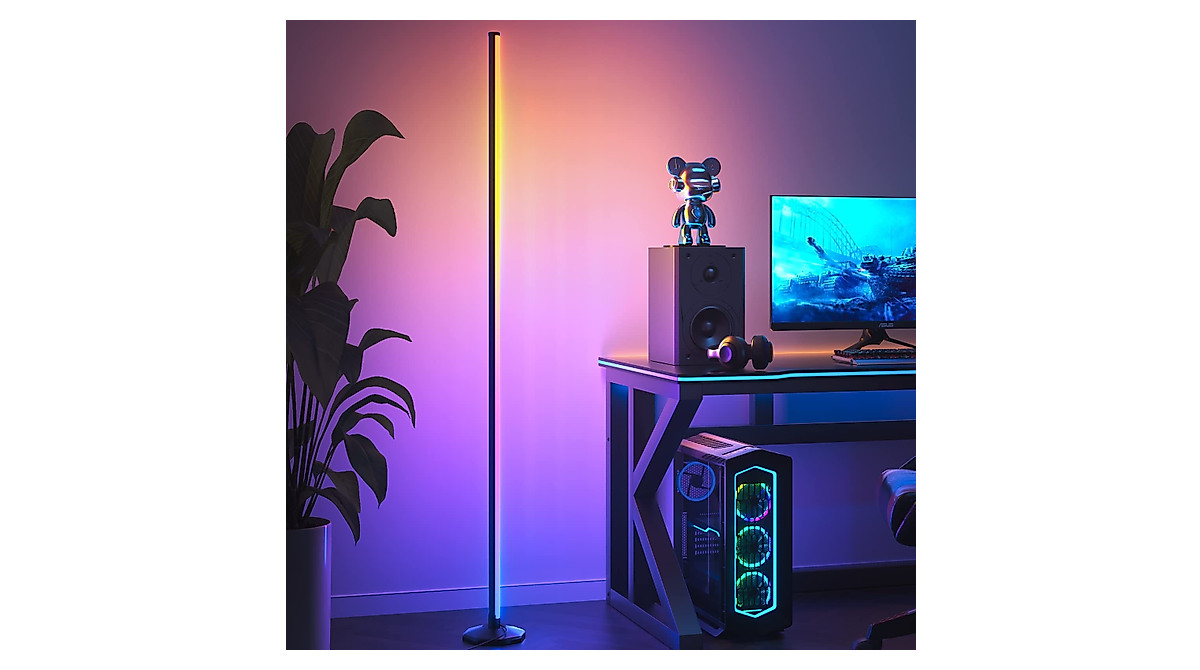 bedee LED Corner Floor Lamp - 65" RGB Mood Light