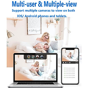 Wireless WIFI Home Security Camera Body Indoor Outdoor Surveillance Room Camera 1080P HD With Night Vision, Motion Detection Phone Application built-in battery Cat dog camera for home security pet