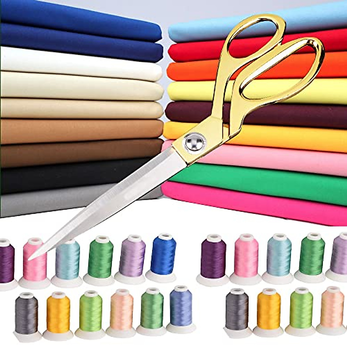 Aemoe 10.5 In Ribbon Cutting Scissors Heavy Duty Metal Large for Ceremony Professional Special Events, Inaugurations & Ceremonies Gold, SC0008-GOLD