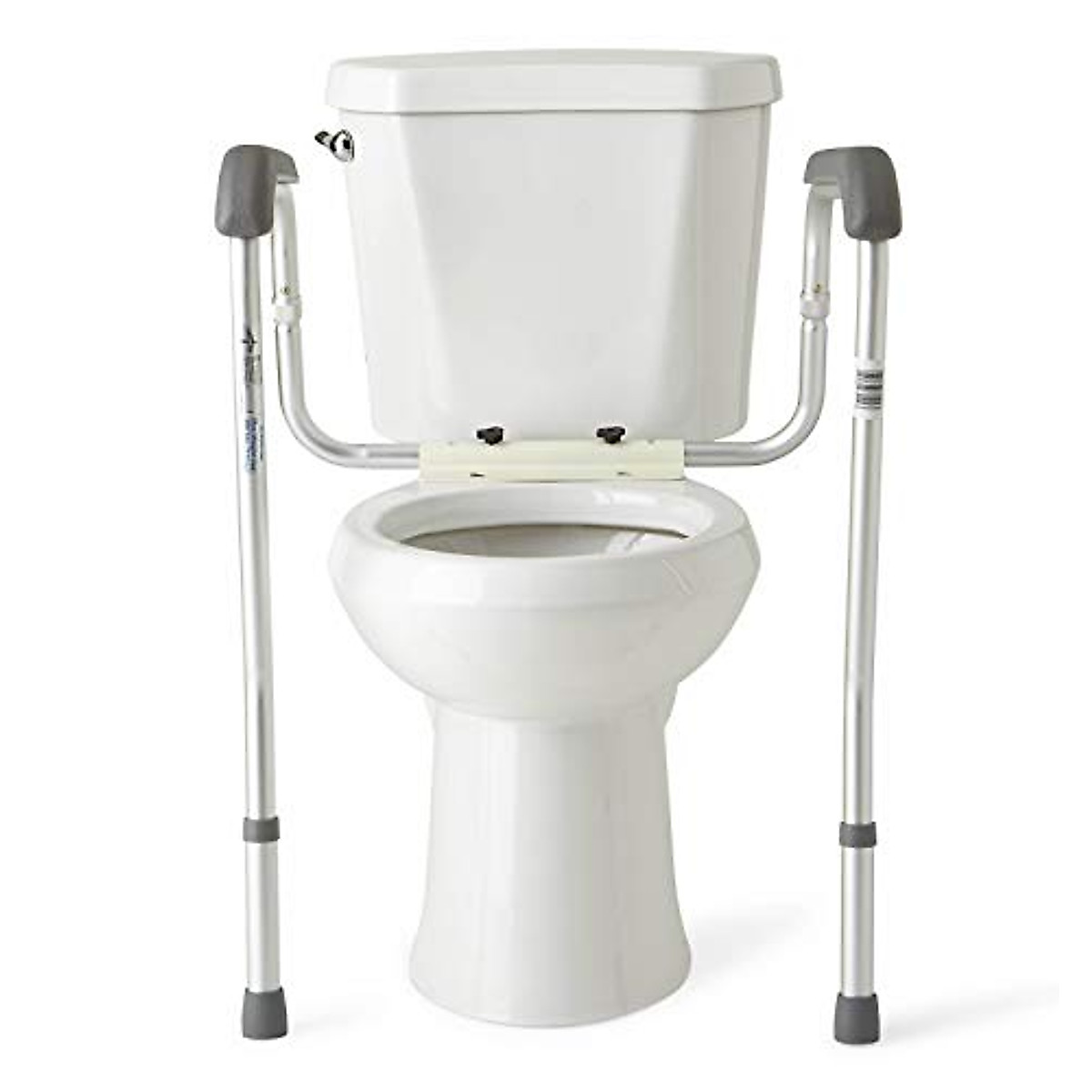 Medline Toilet Safety Rails, Safety Frame for Toilet with Easy Installation, Height Adjustable Legs, Bathroom Safety