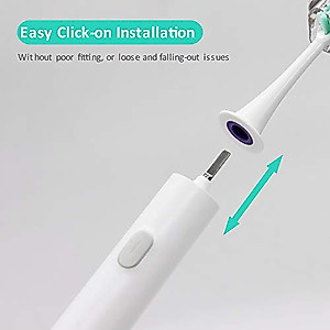 Replacement Toothbrush Heads Compatible with Xiaomi Mijia/Mi Home T300 T500 T700 Series Sonic Electric Brush Handles(6-Pack)