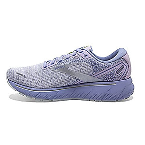 Brooks Women's Ghost 14 Neutral Running Shoe - Lilac/Purple/Lime - 12 Medium