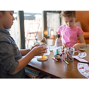 Toyish educational STEM toys for creative kids and kids at heart. Customizable magnetic toy for learning and building. For 4 year olds and older. Flamenco Dancer Toy Kit.