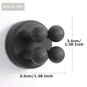 XoYoZo 4 pcs Silicone Toothbrush Holder Multi-Function Hook Waterproof self Adhesive Single Toothbrush Hook Plug Holder for Wall for Hanging Bathroom Kitchen Living Room Office