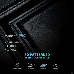 Art3d 24" x 24" (Pack Of 12) Wall Panel Modern, Black