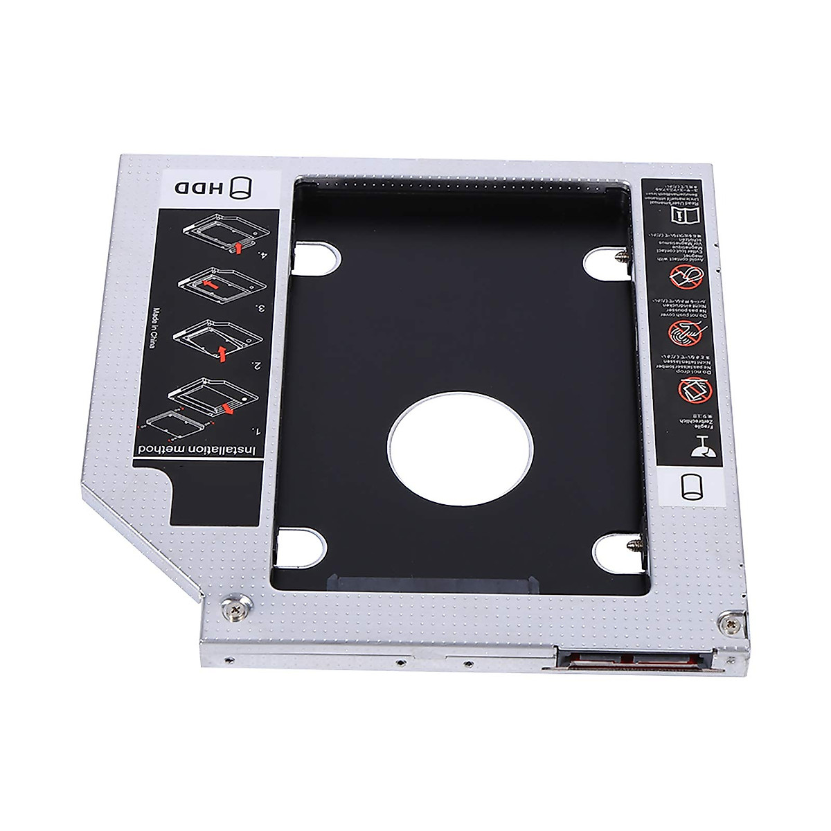 Liyeehao HDD Caddy, Aluminum Absorb Noise HDD SSD Adapter, for -I -Ii