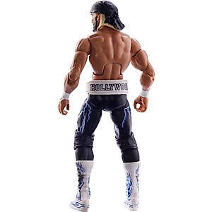 Mattel WWE "Hollywood" Hulk Hogan WrestleMania Elite Collection Action Figure with Accessory & "Mean" Gene Okerlund Build-A-Figure Parts, 6-inch