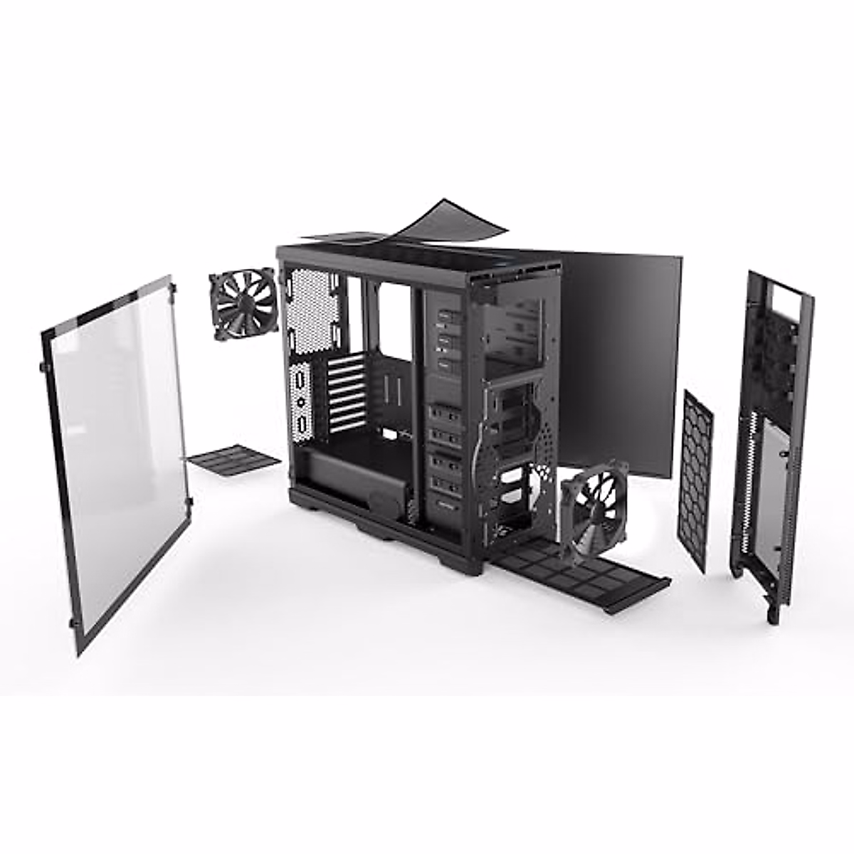 Phanteks (PH-ES614PTG_BK) Enthoo Pro ATX Chassis, Tempered Glass, Intergrated RGB Lighting, Black