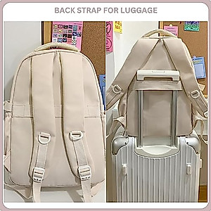 ENYNN Kawaii Backpack Cute Backpack Aesthetic Backpack Large Capacity Backpack for Women Cute Backpack for Travel