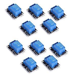 Teyleten Robot 1 Channel 5V Relay Module Board Shield Relay Board Ky-019 for PIC AVR DSP ARM Arduino 10pcs