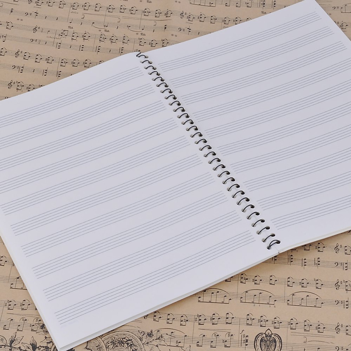 Blank Sheet Music Composition Notebooks 100 Pages Stave Notebook,Musical Notation Staff Notebook,Music Manuscript Paper