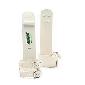 Reisport Women's Uneven Bar Double Buckle Gymnastics Grips - Durable Leather Hand Grips for Gymnastics Bars Women & Girls - Gymnastics Equipment & Accessories Advanced Gymnasts, Made In USA - Small