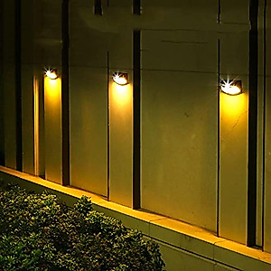 Solar Lights Outdoor Solar Wall Light Home Outdoor Garden Retro Decorative Wall Waterproof Solar Wall Lamp Solar Motion Sensor Lights Wide Angle Security for Patio, Fence, Yard, Garden, Garage, Stairw
