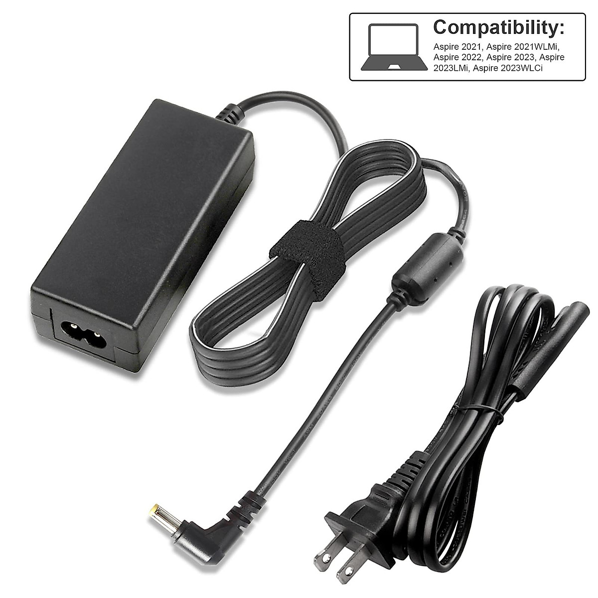 AC Adapter Power Charger Replacement for Dell Inspiron Mini 9 10 10V 12 910 1010 1011 1012 1018 1210 1090-1893 Mini Duo Tablet Vostro A90 Y200J ADP-50SB FSP030-DQDA1 LC.ADT00.006 PP39S 330-2063 30W